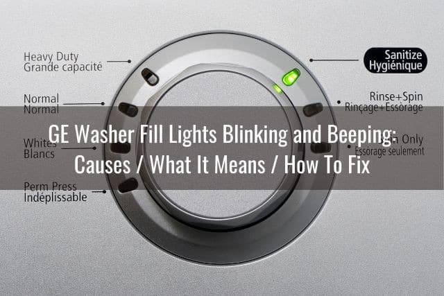 Ge Washer Spin Light Blinking