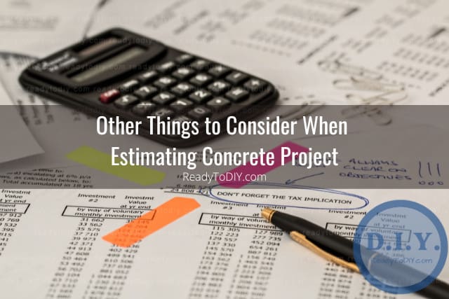 Concrete Footings Estimator / Calculator - Ready To DIY